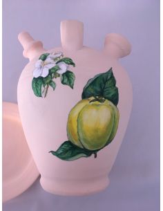 Botijo tradicional arcilla blanca sin decorar pequeño